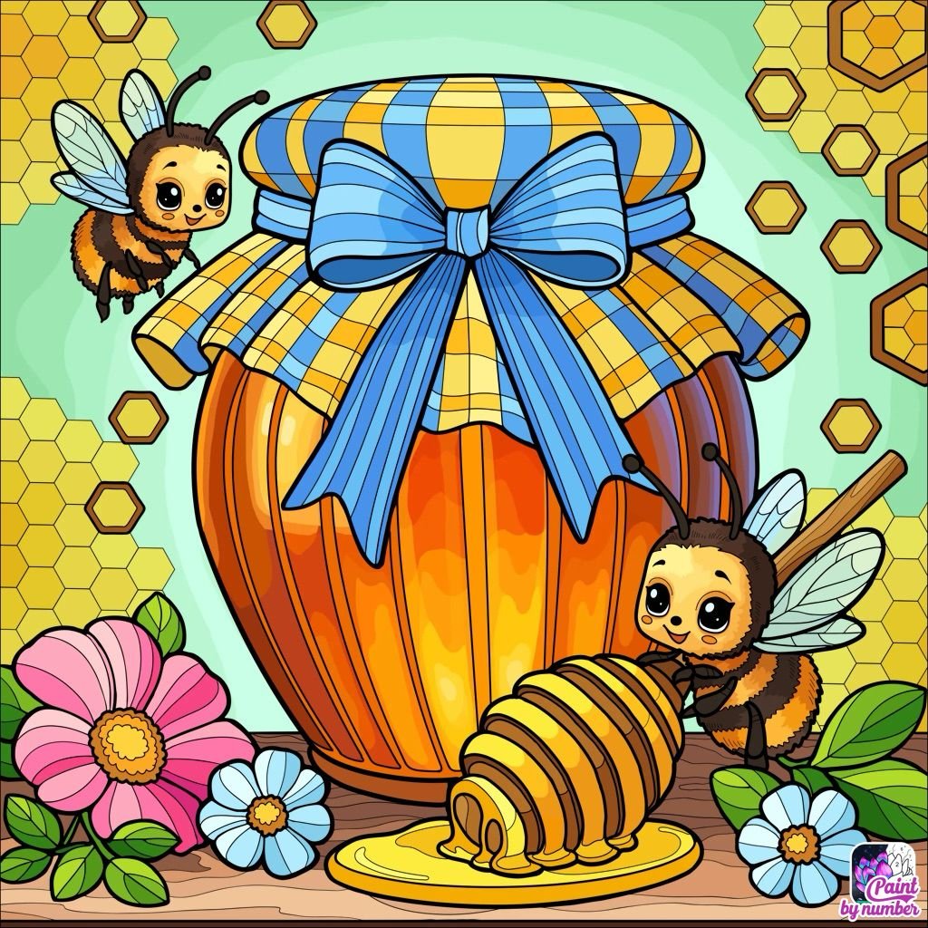 Solve PUZZLE - Honey Bees jigsaw puzzle online with 81 pieces