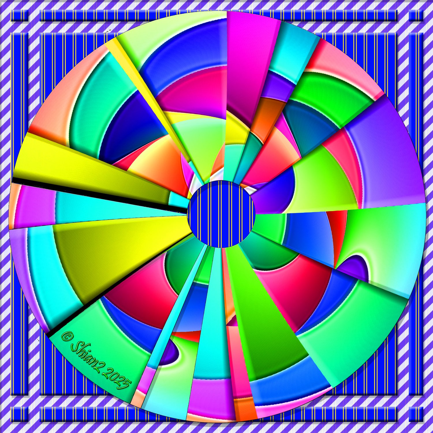 Solve Colourful Windmill jigsaw puzzle online with 64 pieces