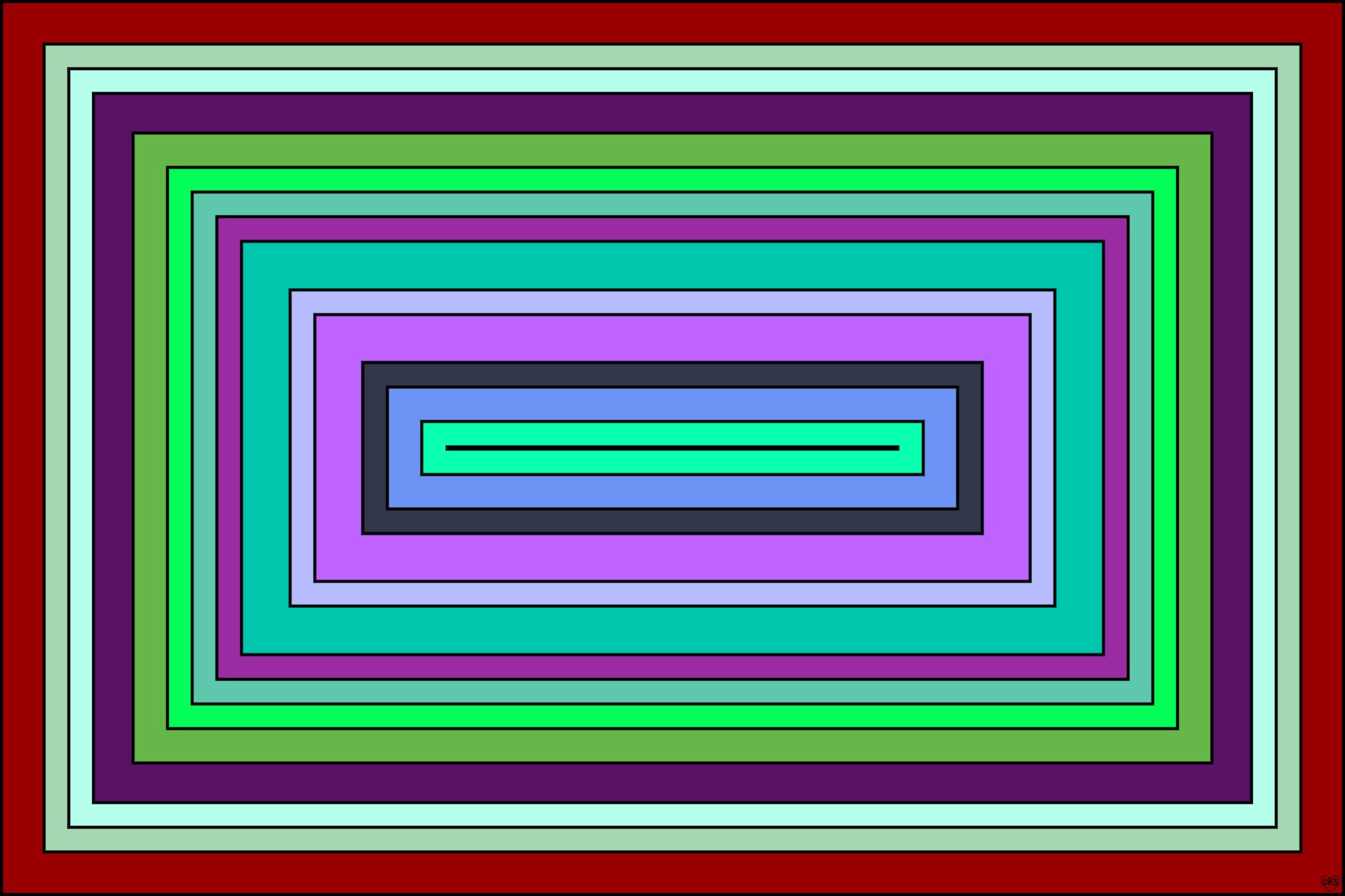 Solve Concentric Rectangles!! ~ M jigsaw puzzle online with 96 pieces