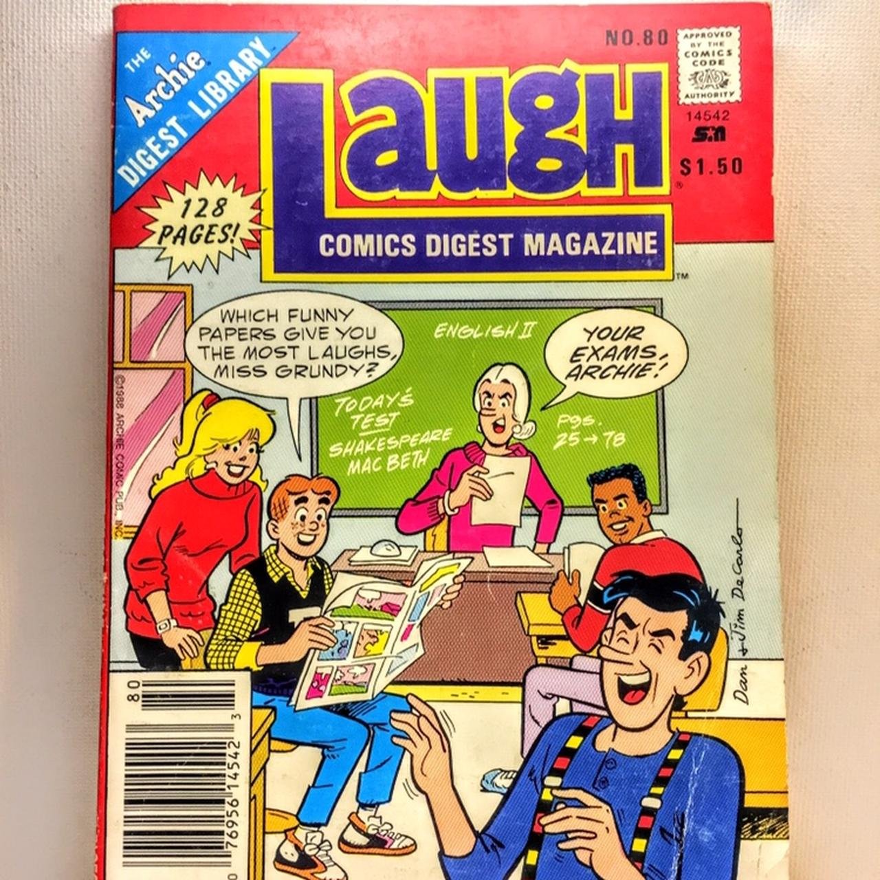 Solve Archie Laugh jigsaw puzzle online with 169 pieces