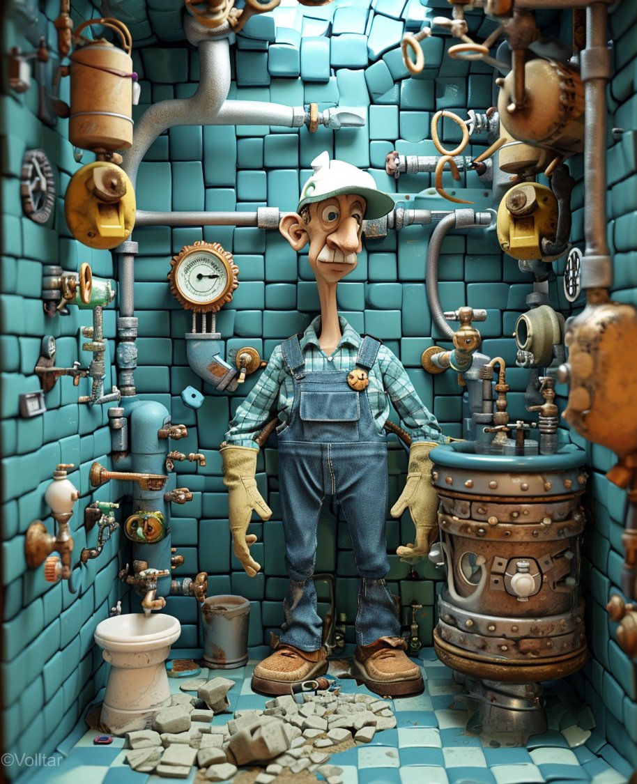 Solve Plumber jigsaw puzzle online with 12 pieces