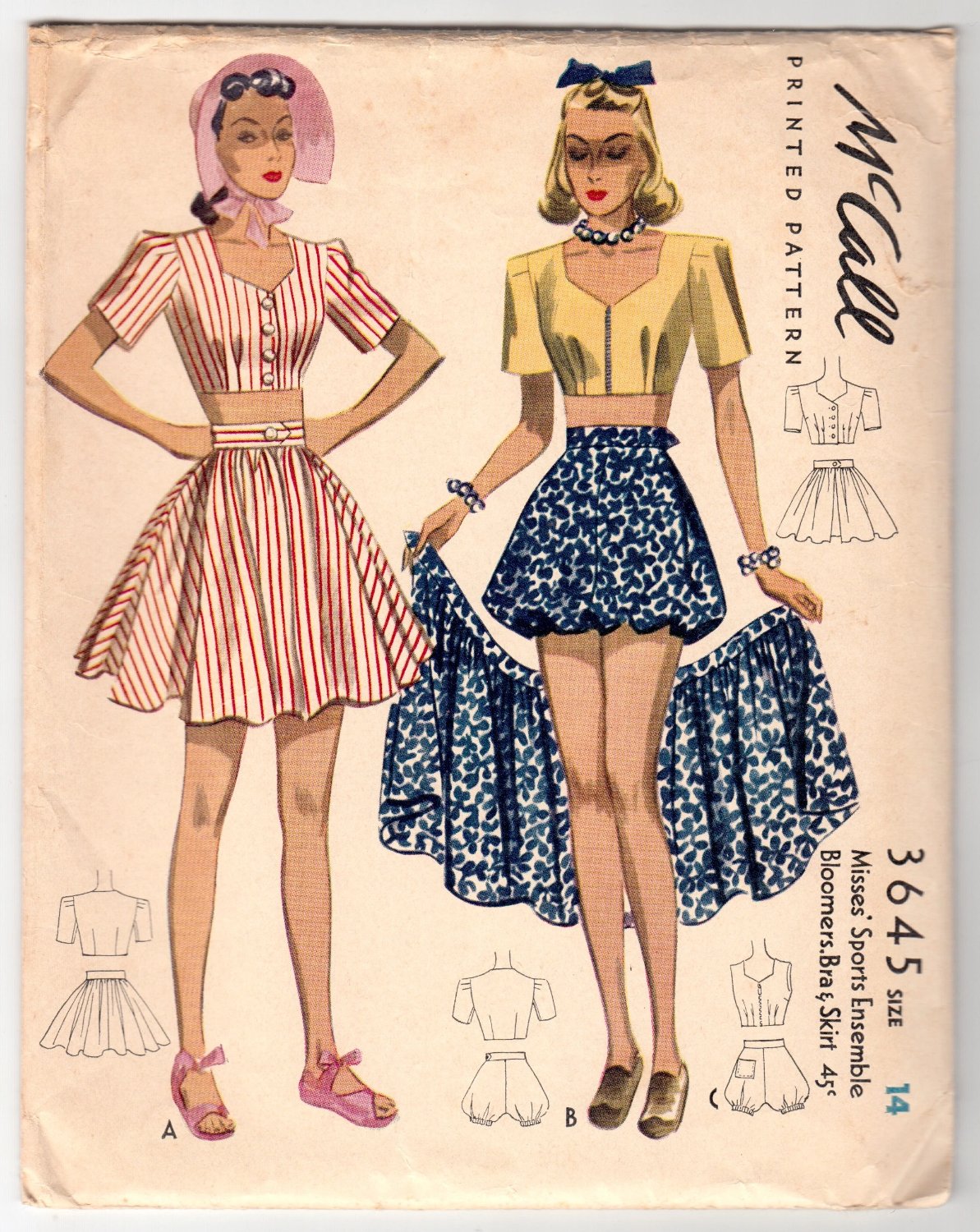 Solve McCall vintage sewing pattern jigsaw puzzle online with 120 pieces