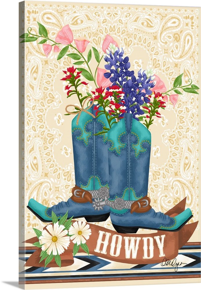 Solve Blue-Bonnet-Boots, jigsaw puzzle online with 192 pieces