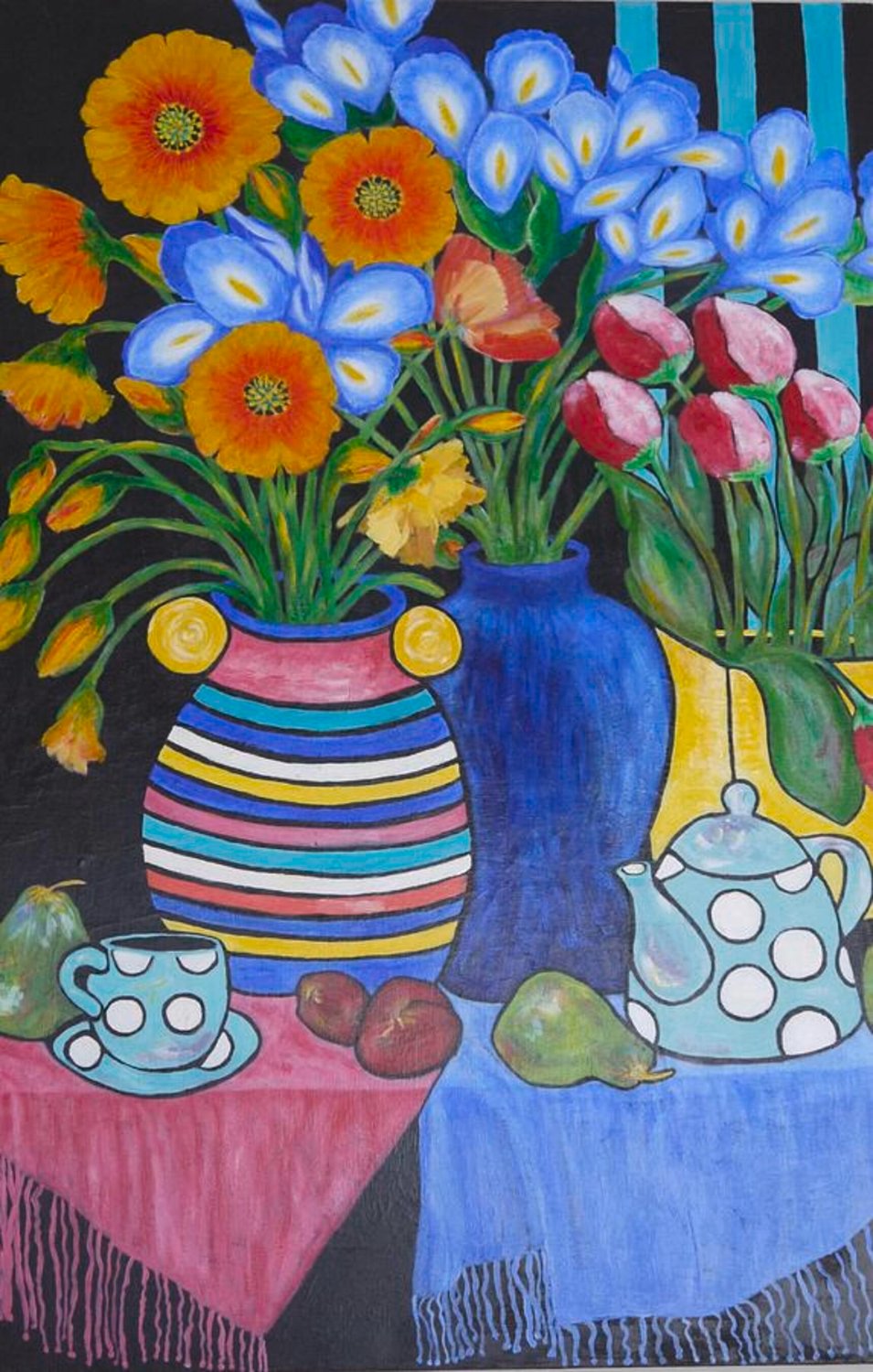 Solve floral-delights-lynette-mary-ray jigsaw puzzle online with 600 pieces