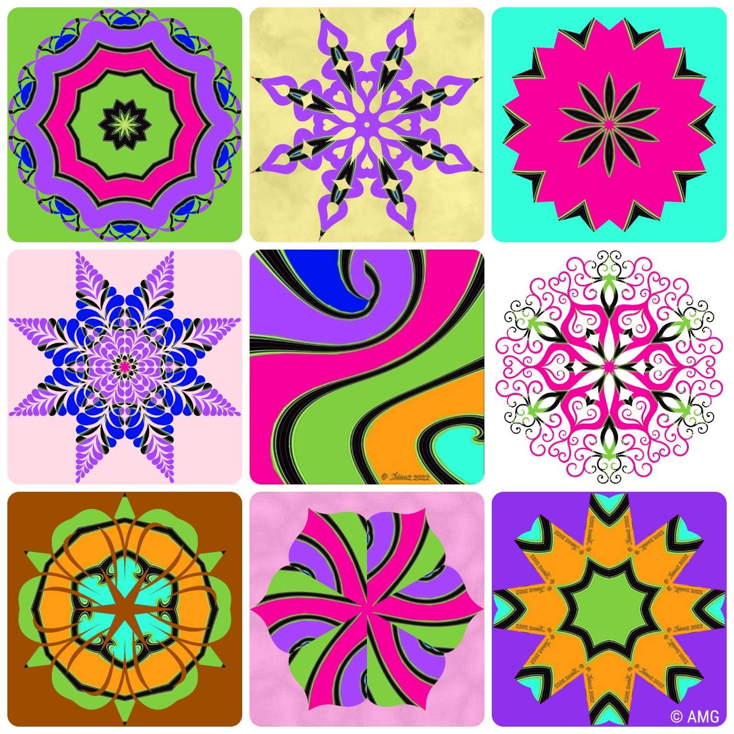 Solve Shirley's Colours On A Slant jigsaw puzzle online with 600 pieces