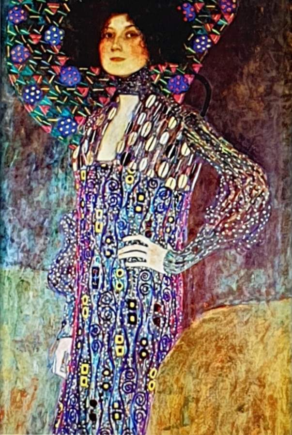 Solve PORTRAIT OF EMELIE FLOGE, BY GUSTAV KLIMT, 1902 jigsaw puzzle ...