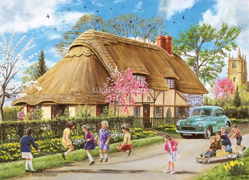 Solve Playing Skip Rope jigsaw puzzle online with 96 pieces