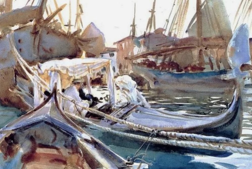 Solve John Singer Sargent - Sketching on the Guidecca, 1904. Subject ...