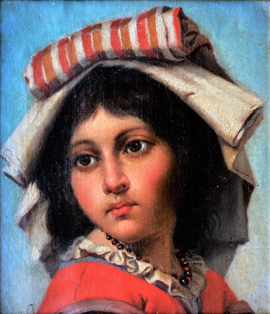 Solve Portrait of a little girl jigsaw puzzle online with 99 pieces
