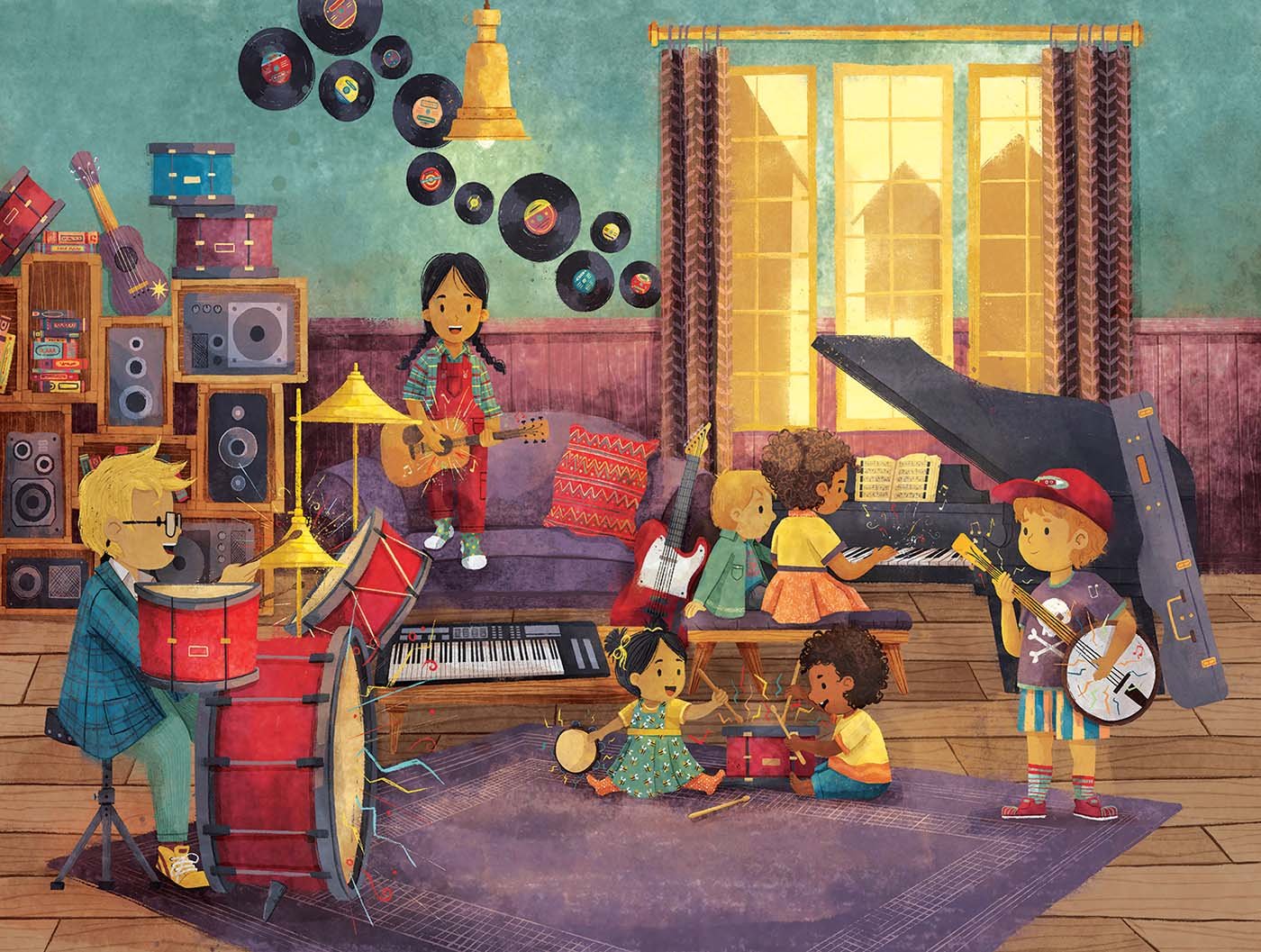 Solve Music Room jigsaw puzzle online with 266 pieces