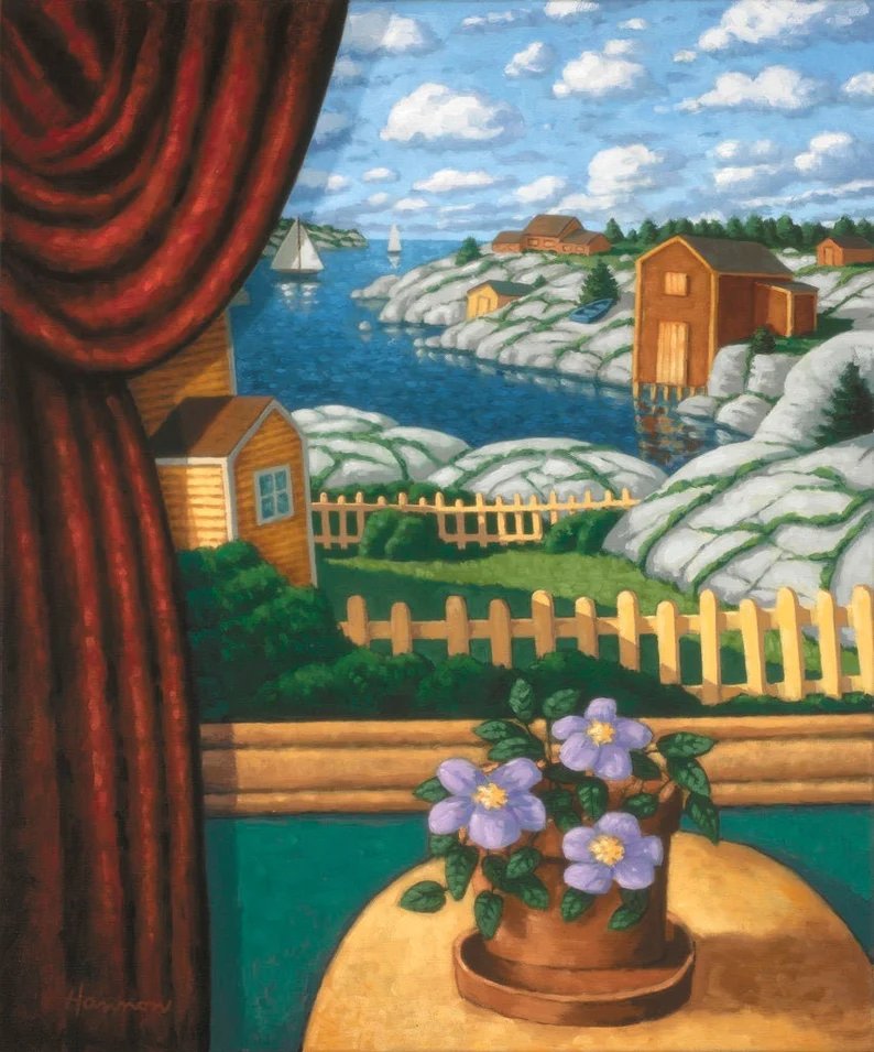 Solve East Coast Still Life by Paula Hannon jigsaw puzzle online with 63 pieces