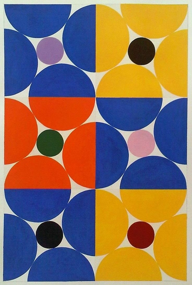 Solve Geometry Artwork jigsaw puzzle online with 70 pieces