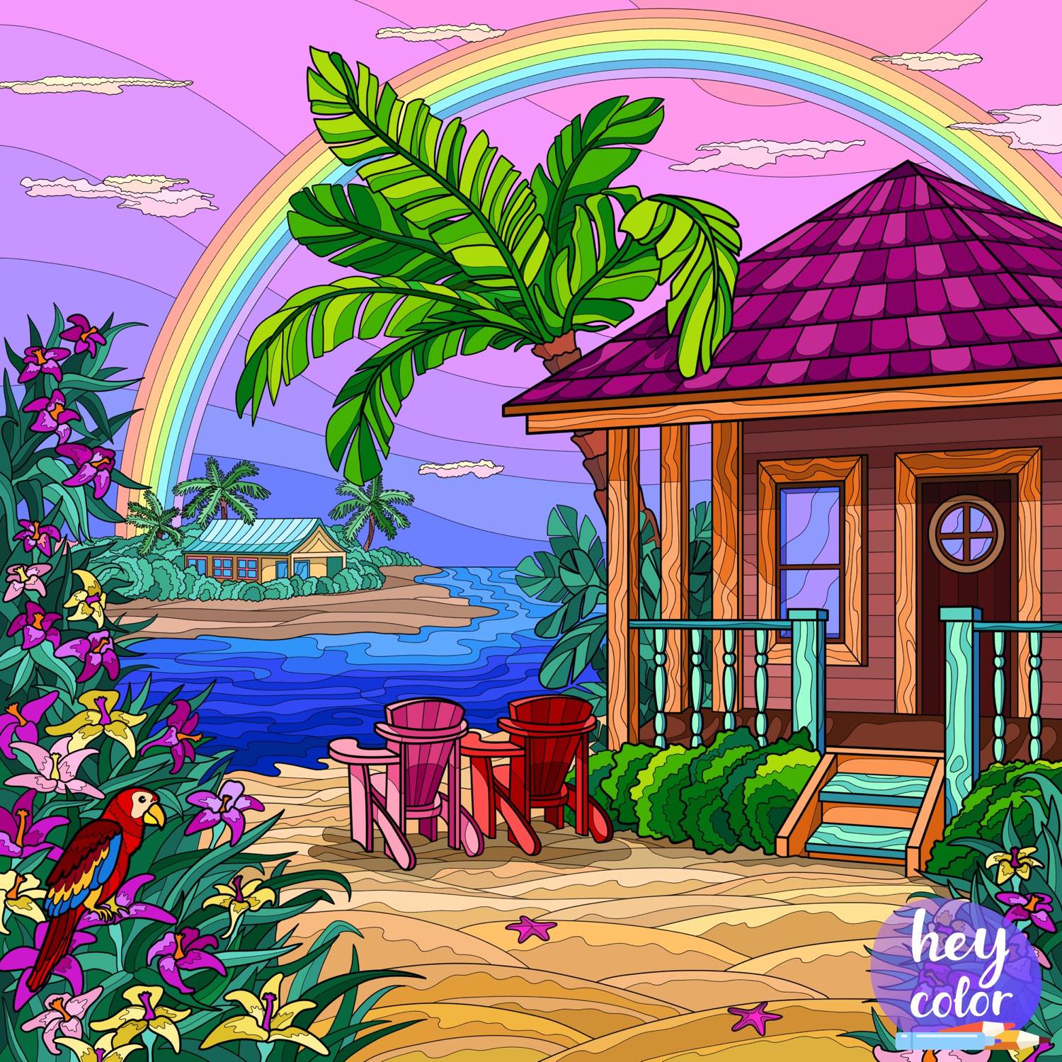 Jigsaw Puzzle | Rainbow Village | 256 pieces | Jigidi