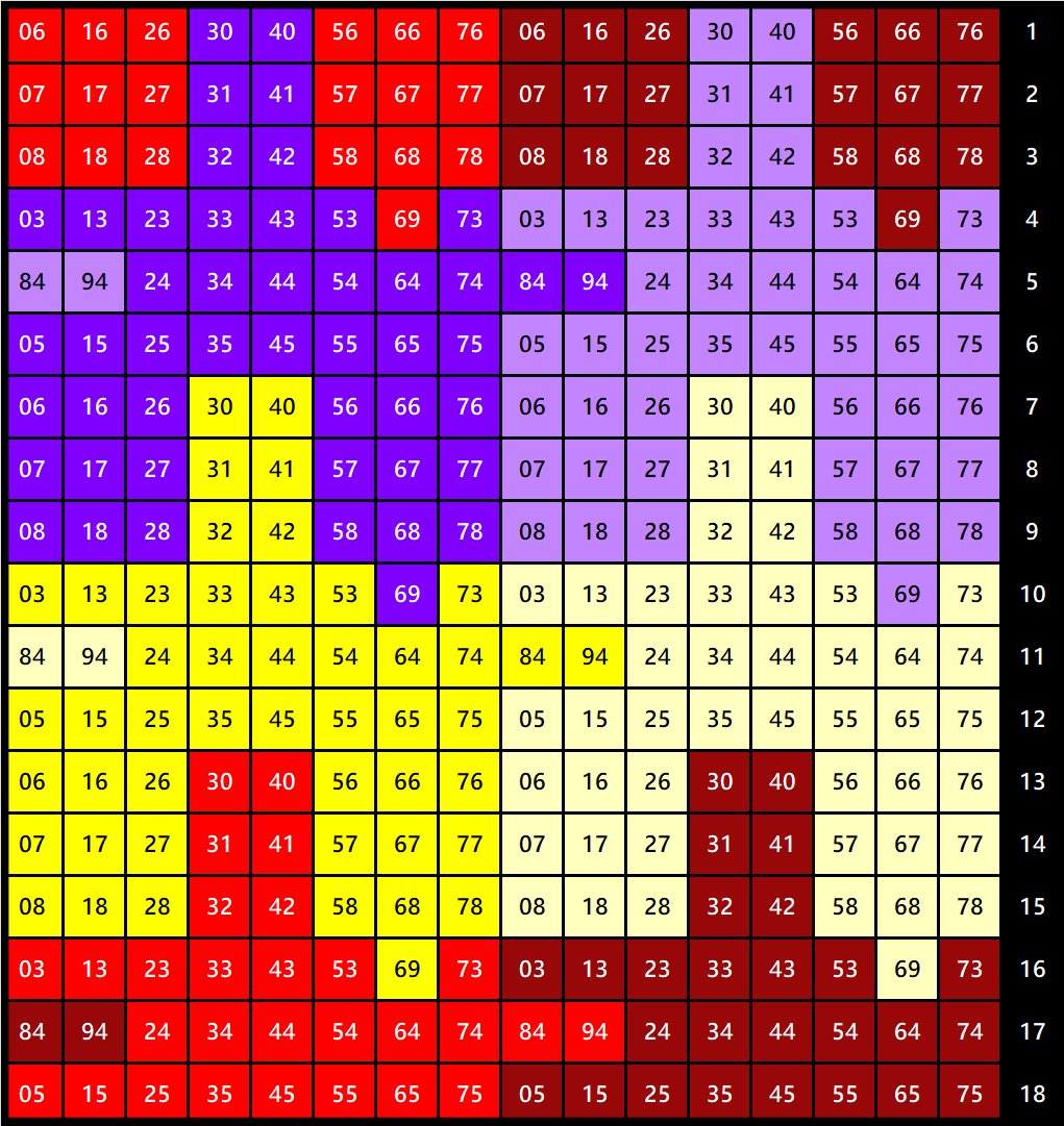 Solve Number 1442 tessellation 306 jigsaw puzzle online with 306 pieces