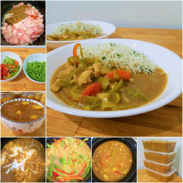 Solve Mango Chicken Curry jigsaw puzzle online with 9 pieces