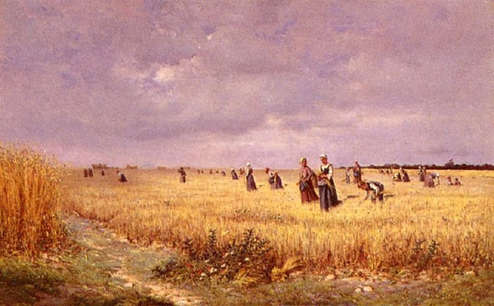 Solve Armand Beauvais – Les Glaneuses Dans Les Chaumes-Berry jigsaw ...