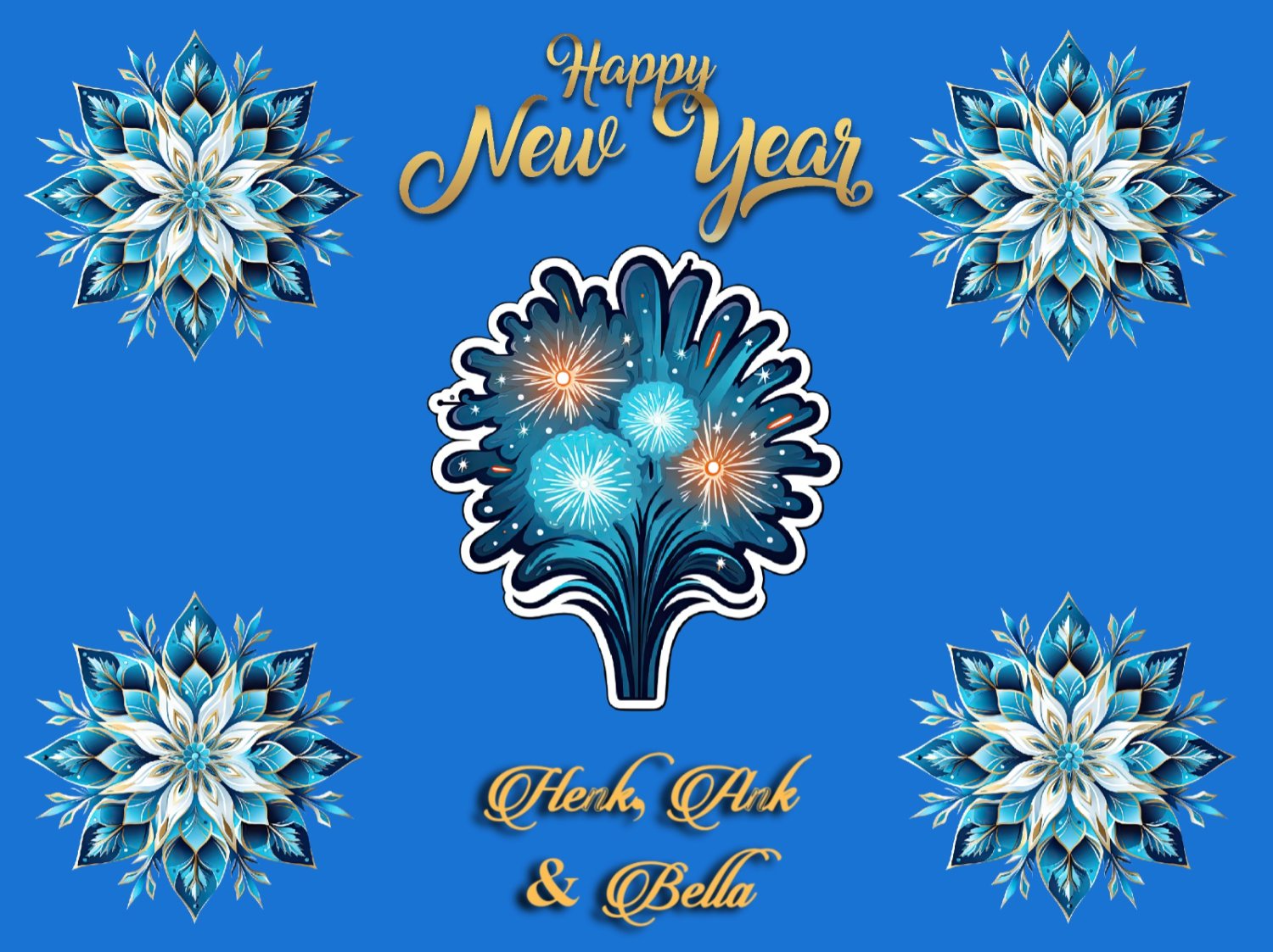 Solve Happy New Year jigsaw puzzle online with 12 pieces