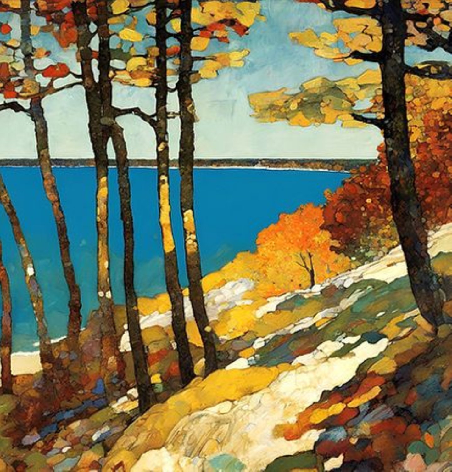 Solve Landscape ~ Jef Bourgeau Art ~ Detroit USA jigsaw puzzle online ...