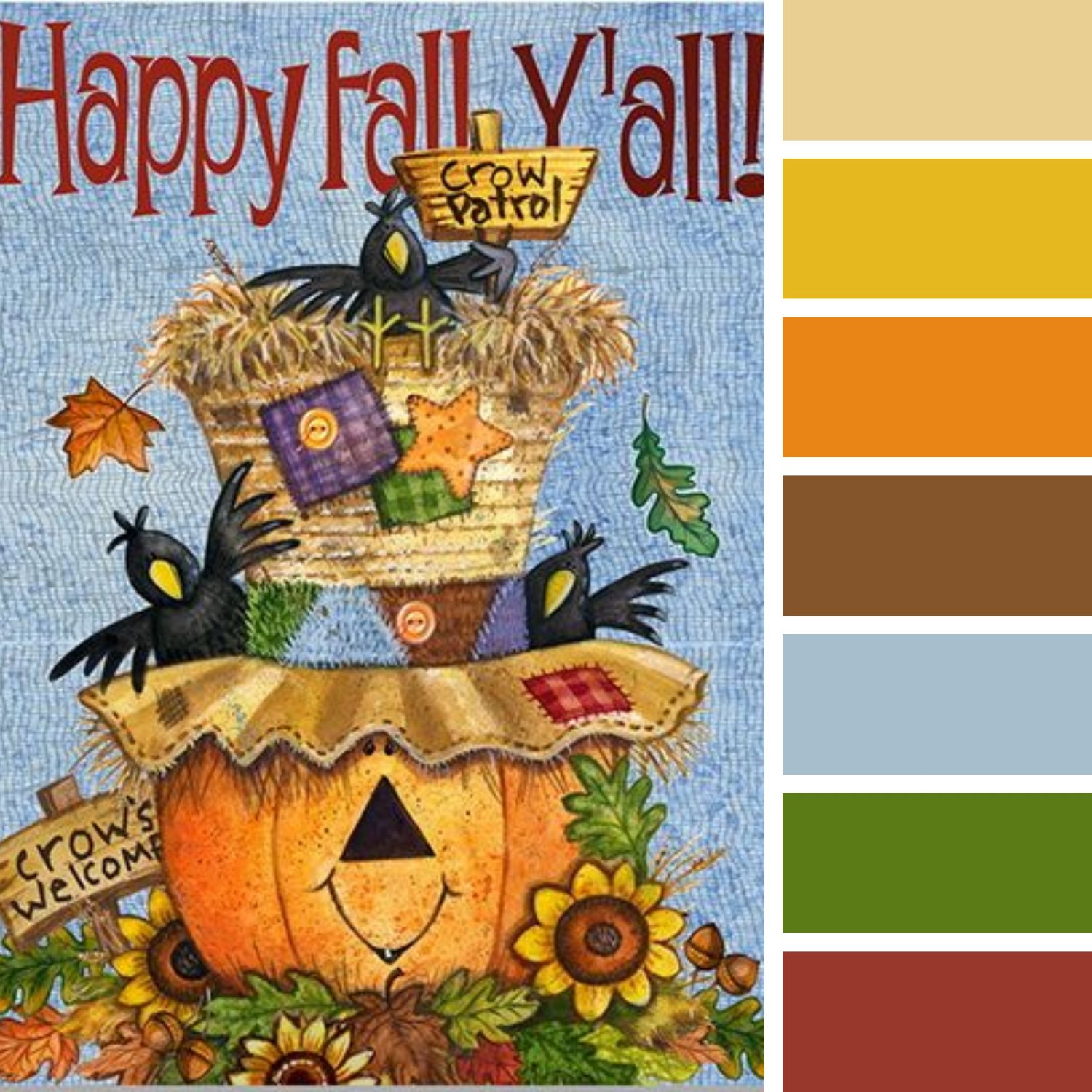 Jigsaw Puzzle | 100 pieces | Happy Fall Ya'll (Medium) | Jigidi