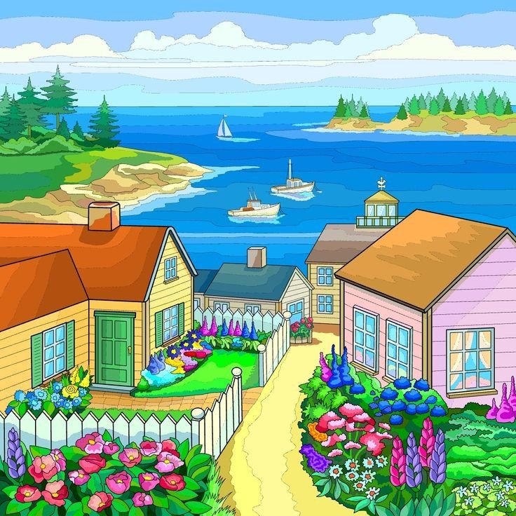 Solve Sea Views jigsaw puzzle online with 64 pieces