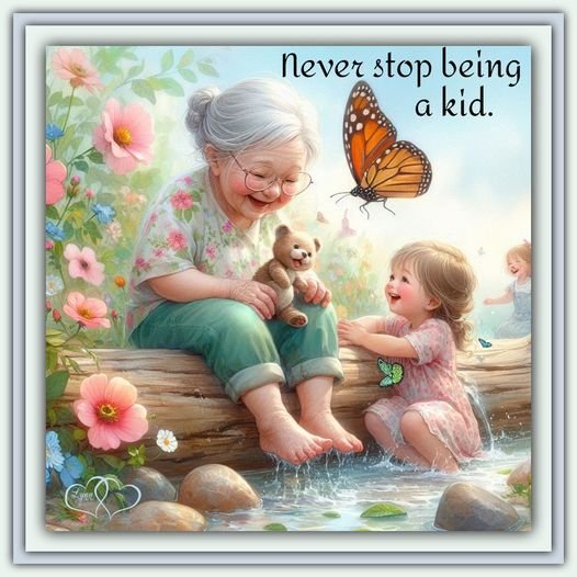 Solve Never Stop Being A Kid Jigsaw Puzzle Online With 64 Pieces