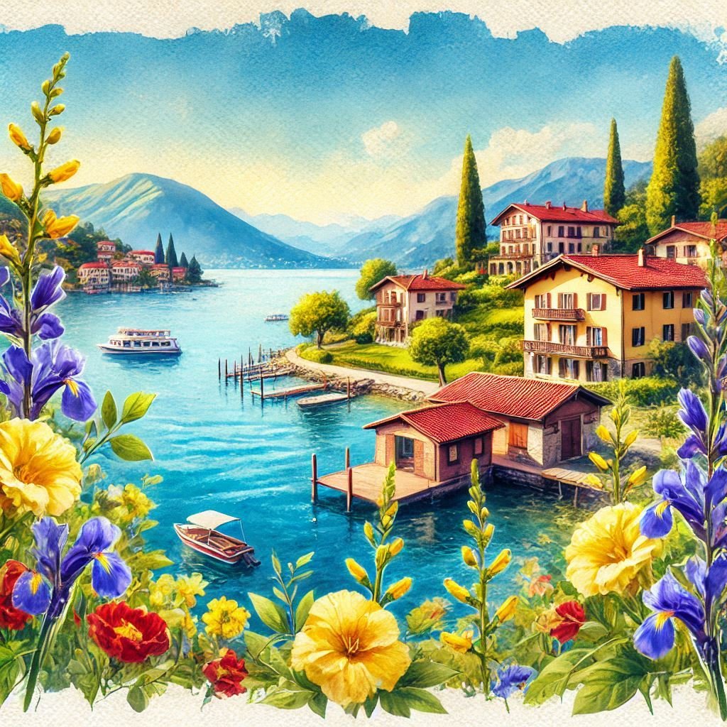 Solve Villa by the lake (resize 9 to 306 pieces) jigsaw puzzle online ...