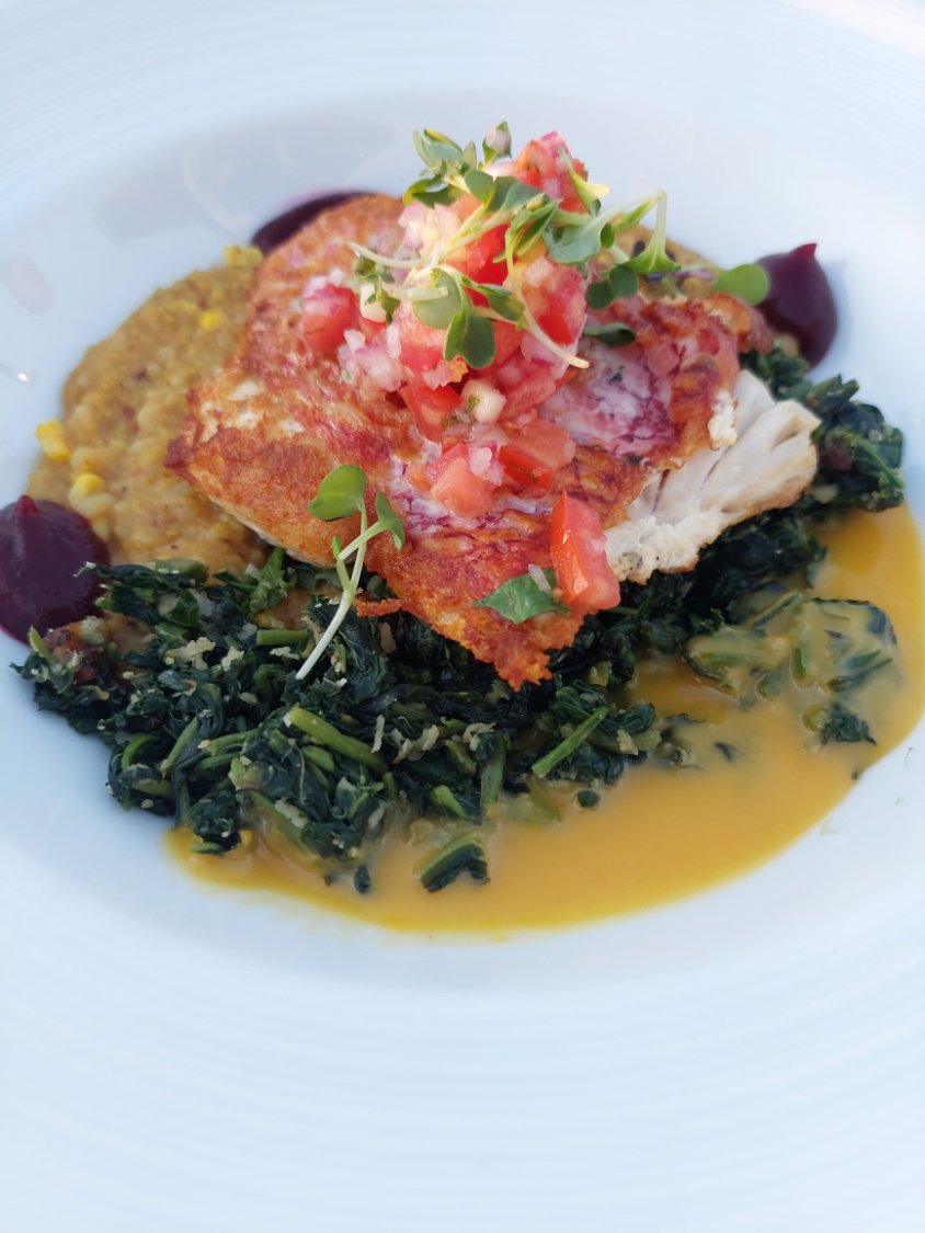 Solve Snapper with delicious local sides jigsaw puzzle online with 12 ...