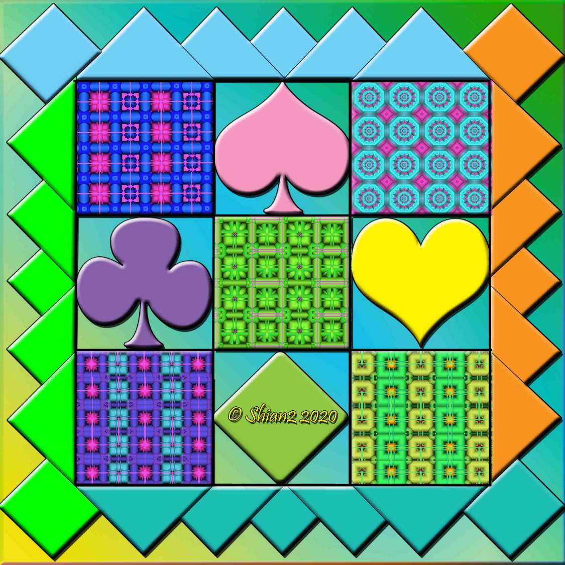 Solve Cards jigsaw puzzle online with 64 pieces