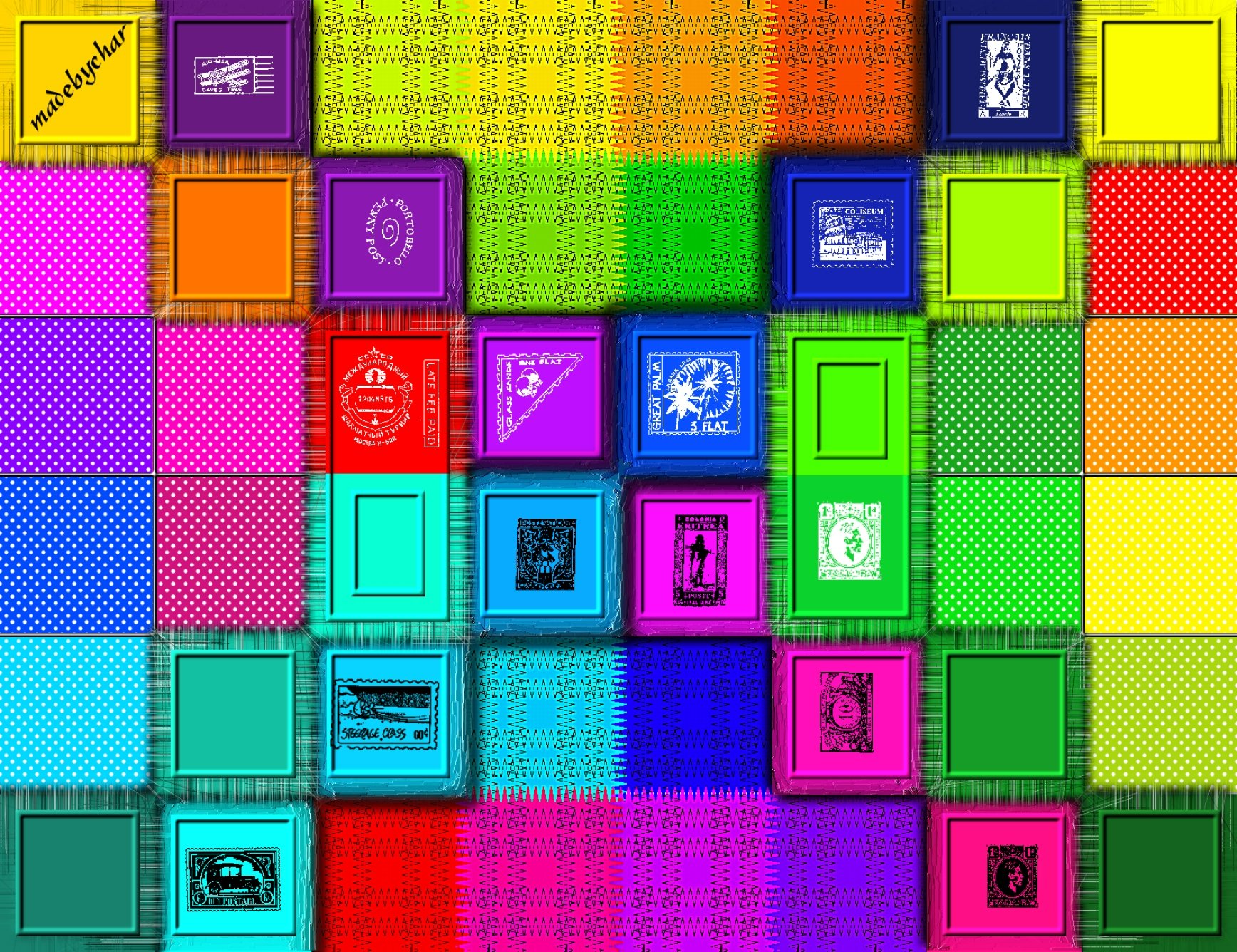 Solve Stamped... jigsaw puzzle online with 192 pieces