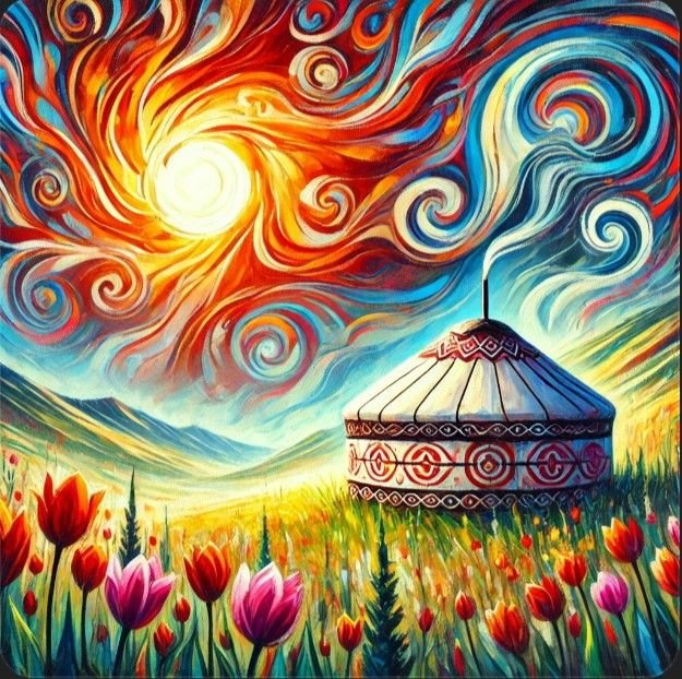 Solve Yurt, Traditional Turkish Tent jigsaw puzzle online with 81 pieces