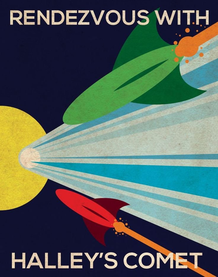 Solve Halley's Comet Poster jigsaw puzzle online with 108 pieces