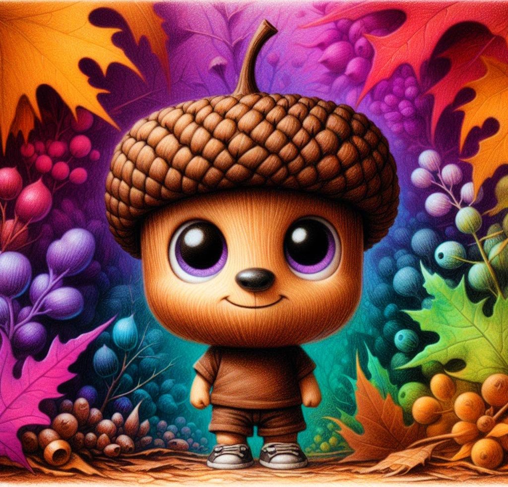 Solve Timmy the Acorn Boy jigsaw puzzle online with 72 pieces