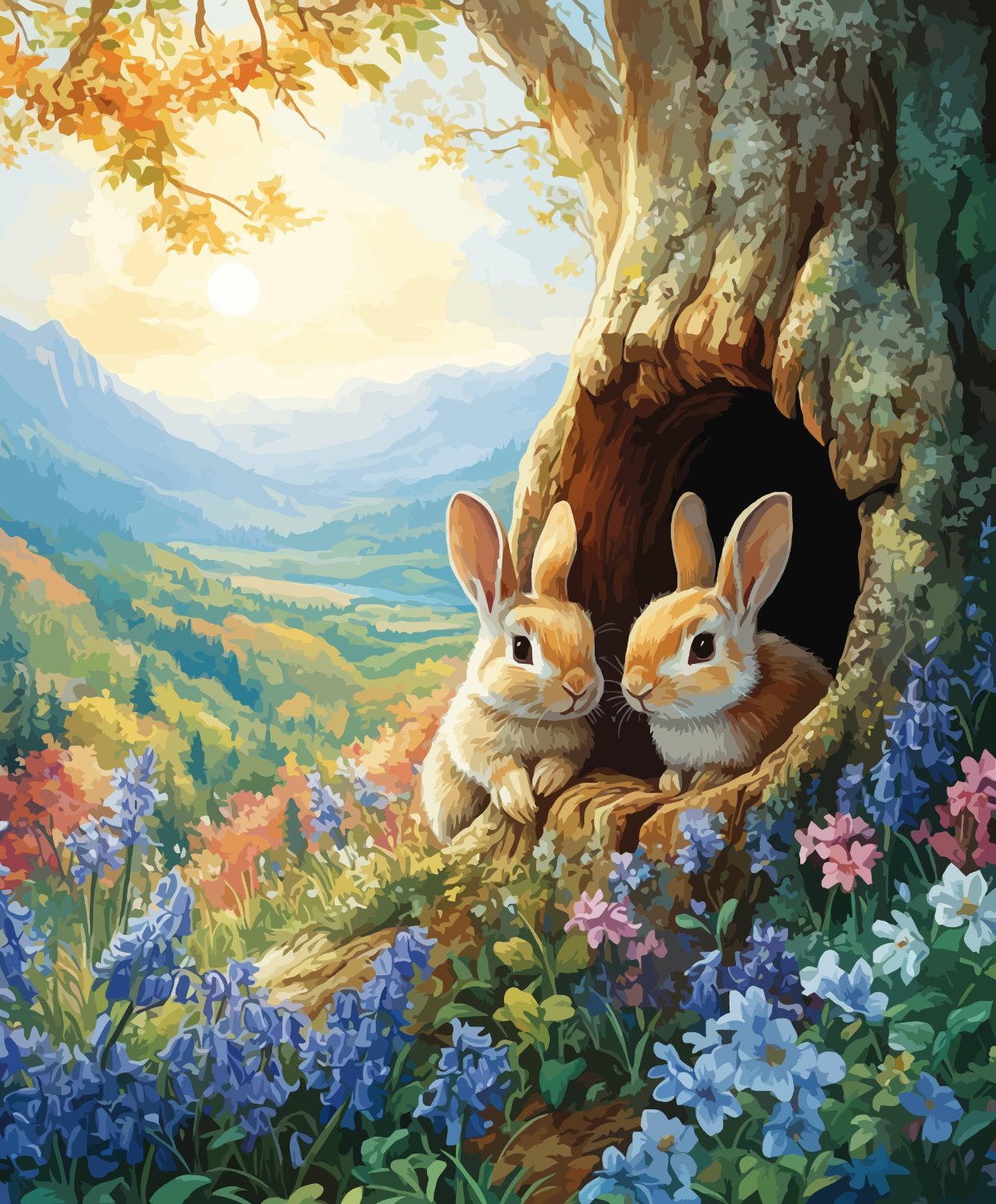 Solve Bunnies jigsaw puzzle online with 238 pieces