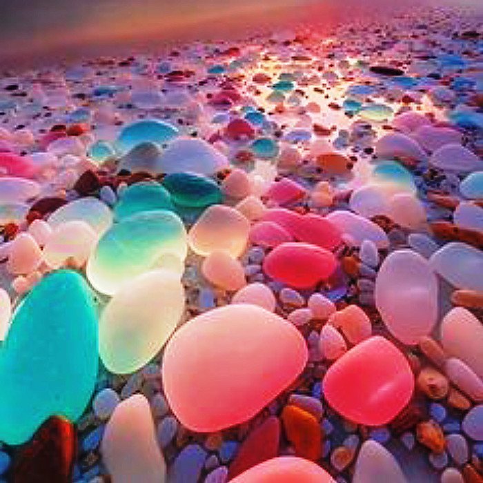 Solve Glowbee / Closeup of the Big Rock Candy Mountain jigsaw puzzle ...