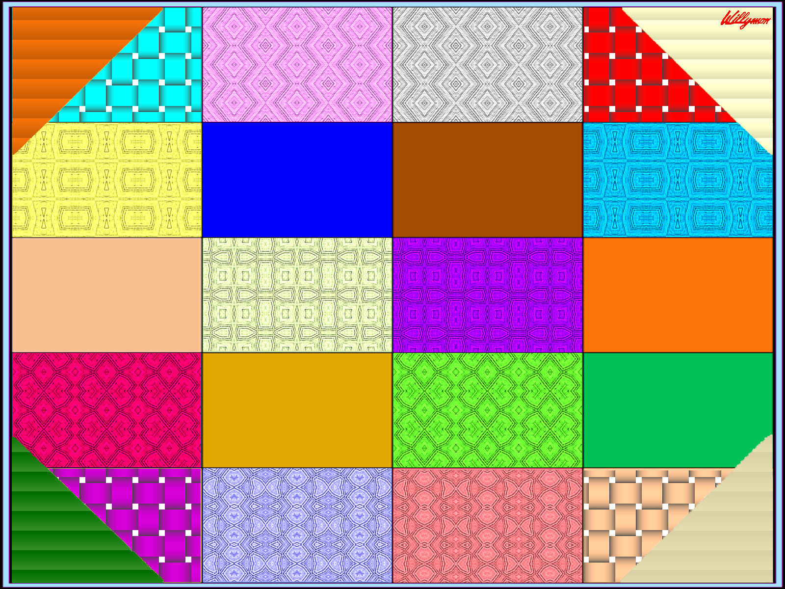 Solve colors and patterns jigsaw puzzle online with 540 pieces