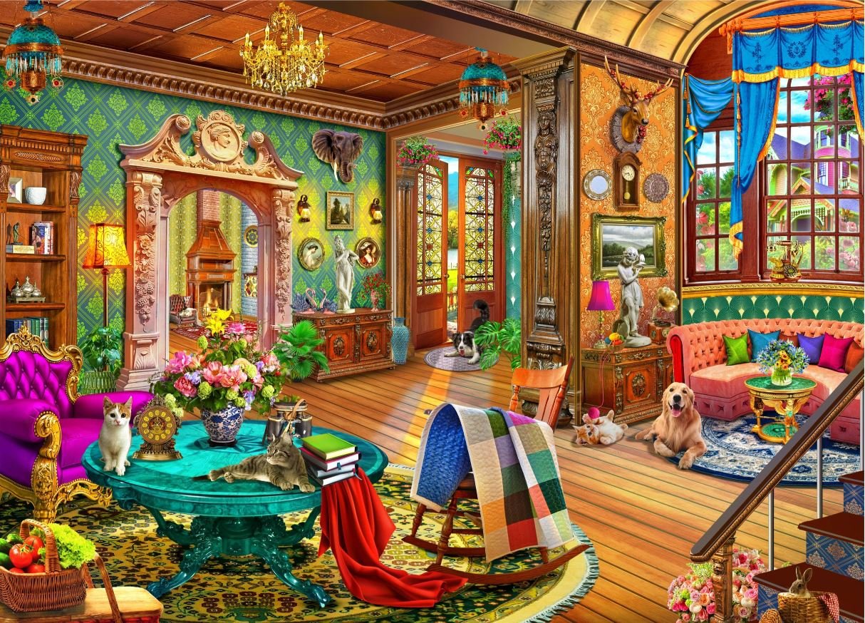 Solve Elegant Room jigsaw puzzle online with 140 pieces