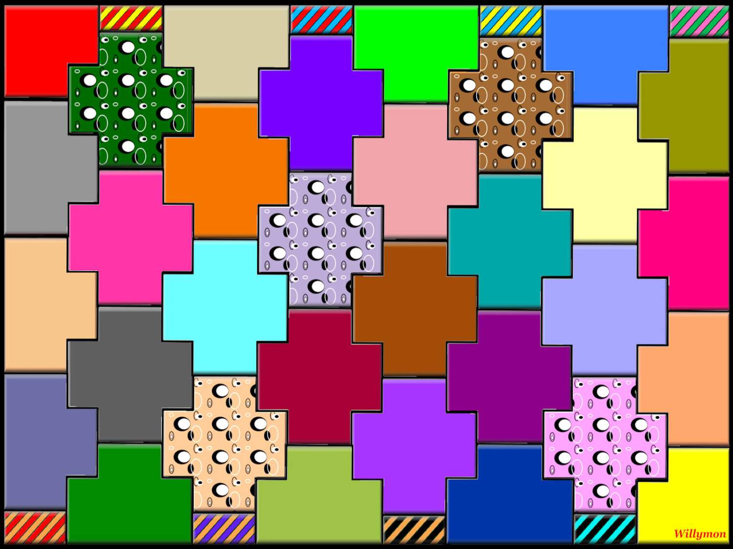 Solve crosses jigsaw puzzle online with 80 pieces