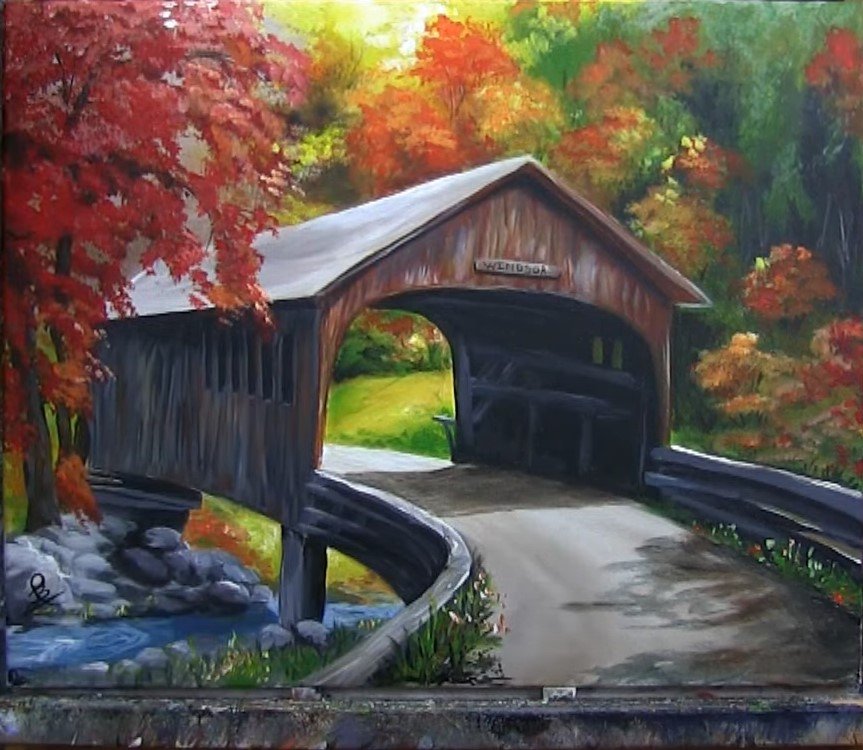 Solve Covered Bridge jigsaw puzzle online with 168 pieces