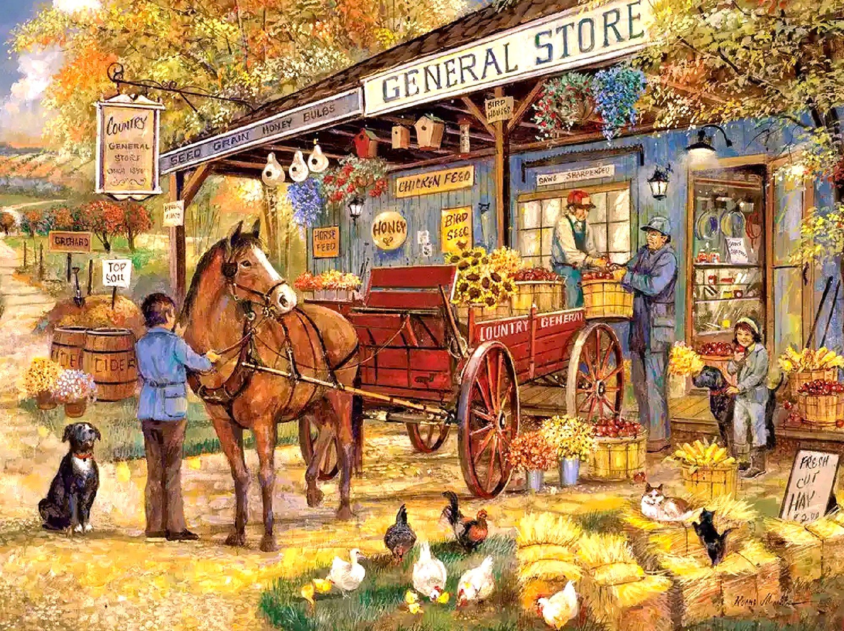 Jigsaw Puzzle | 88 pieces | Visit to the General Store | Jigidi