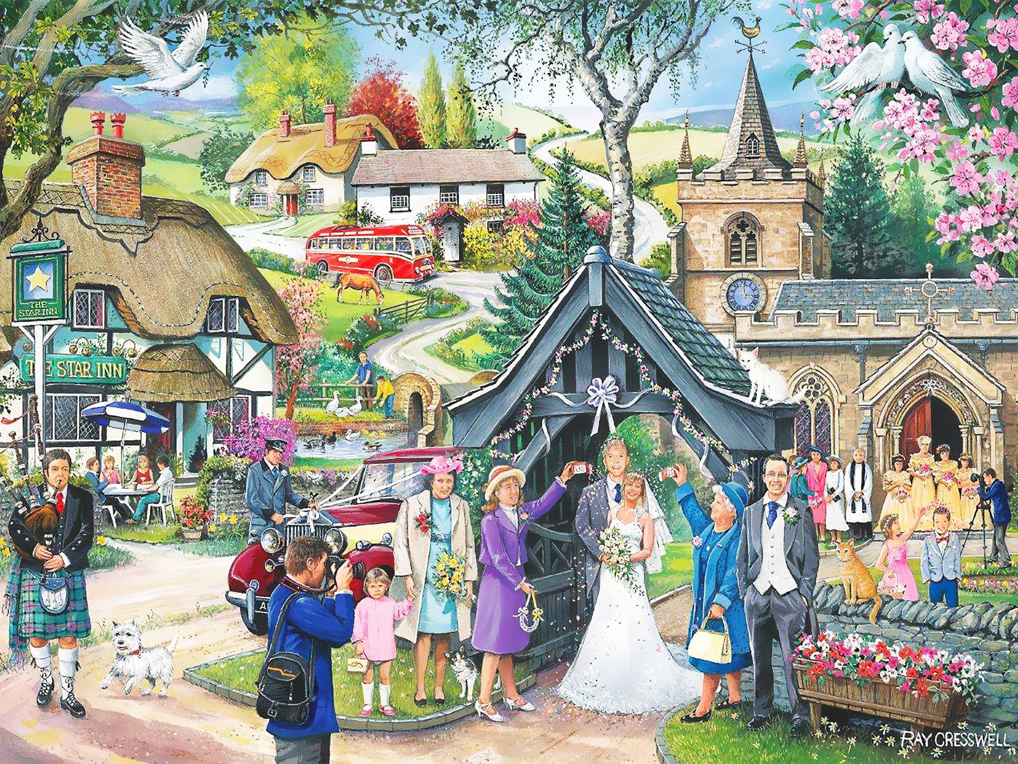 Solve Wedding Day jigsaw puzzle online with 352 pieces