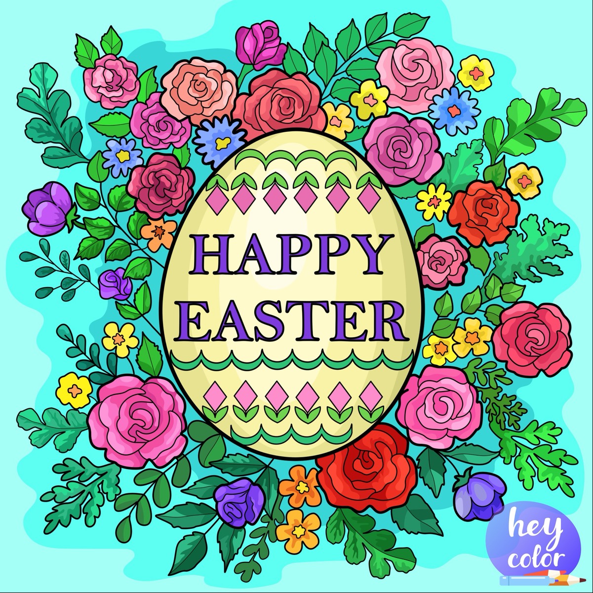 Solve Happy Easter jigsaw puzzle online with 225 pieces