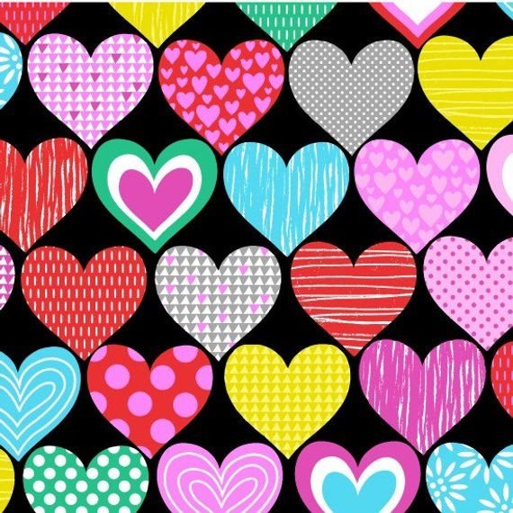 Solve Rainbow Hearts jigsaw puzzle online with 81 pieces