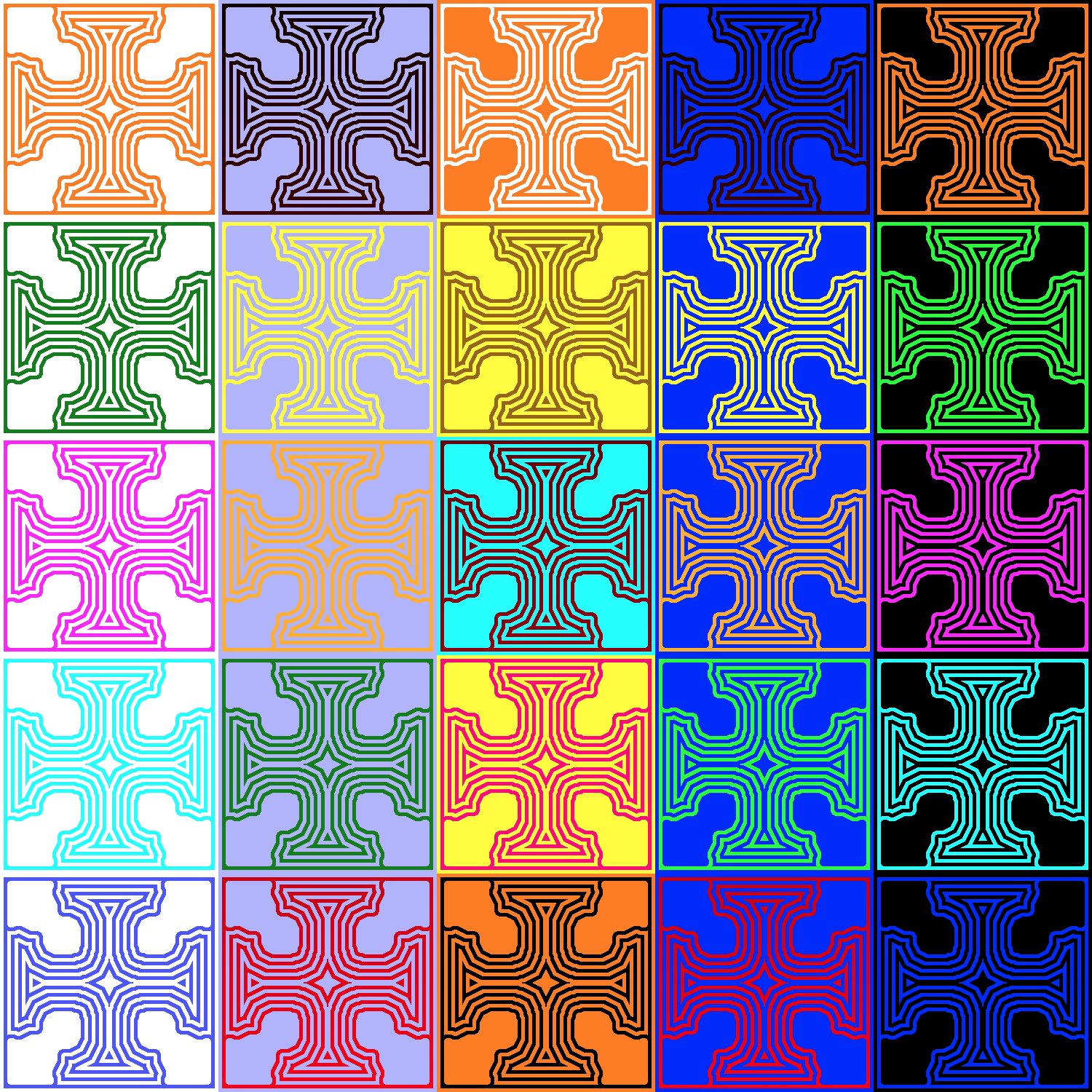 Solve T-tiles 4 jigsaw puzzle online with 100 pieces