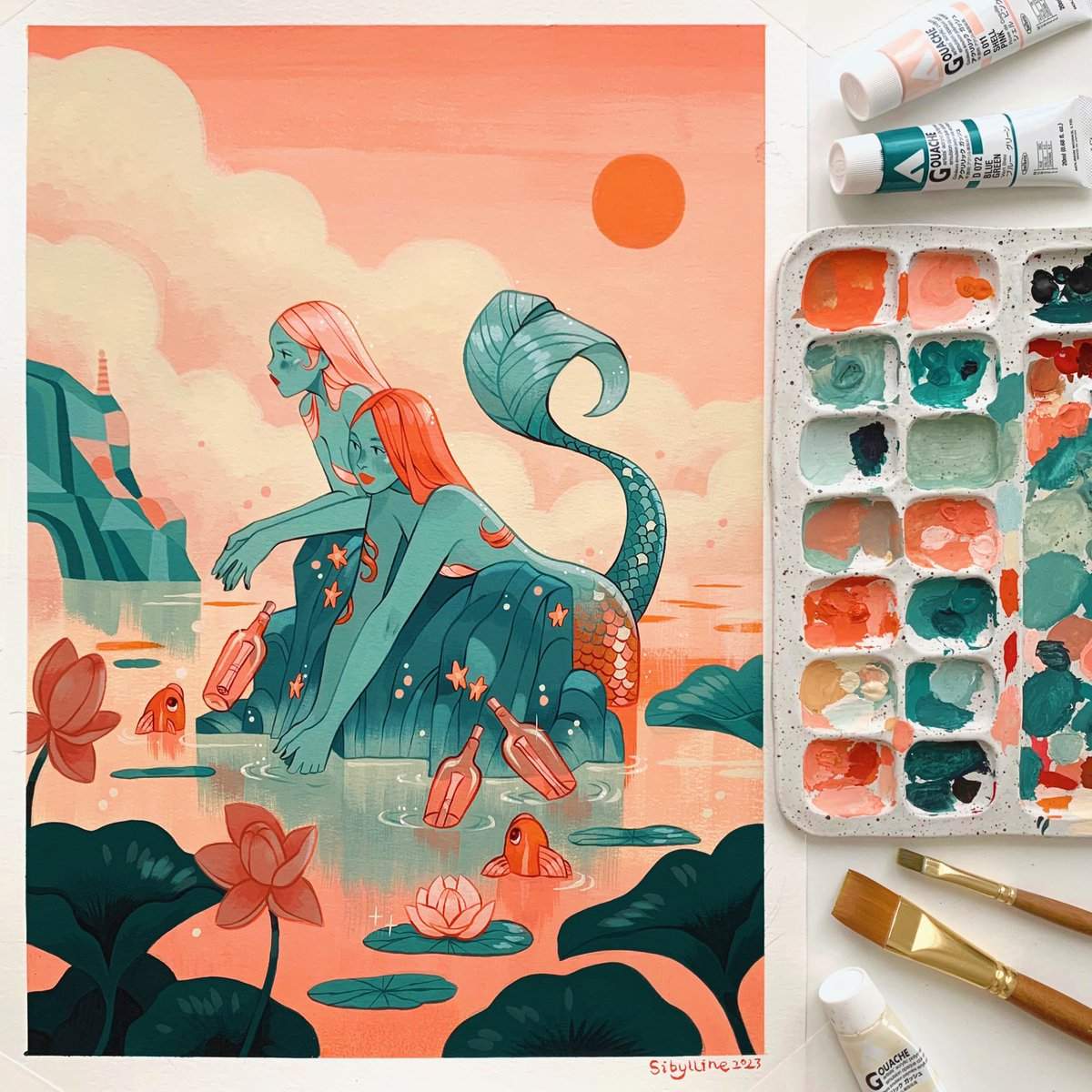 Solve "Waiting" by Sibylline jigsaw puzzle online with 144 pieces