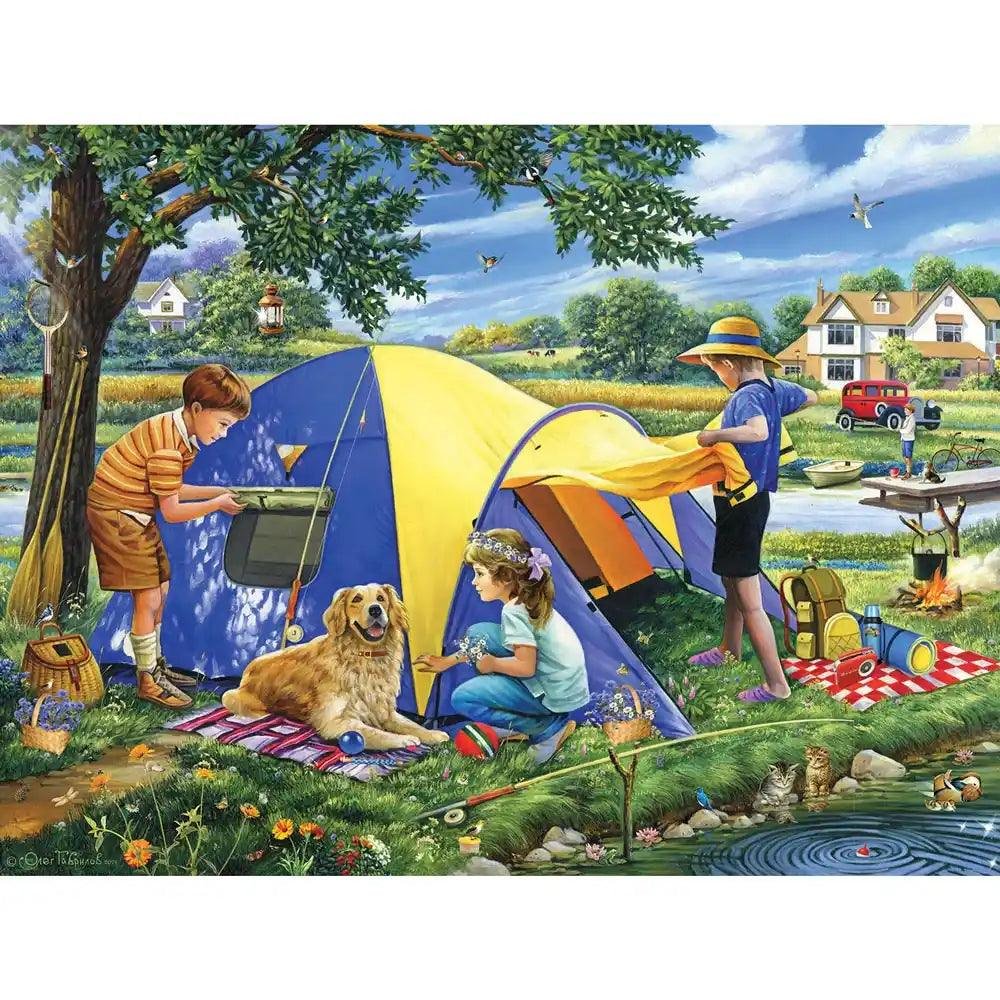 Solve Camping Close to Home jigsaw puzzle online with 256 pieces