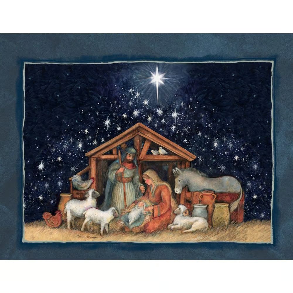Solve Nativity Scene jigsaw puzzle online with 100 pieces