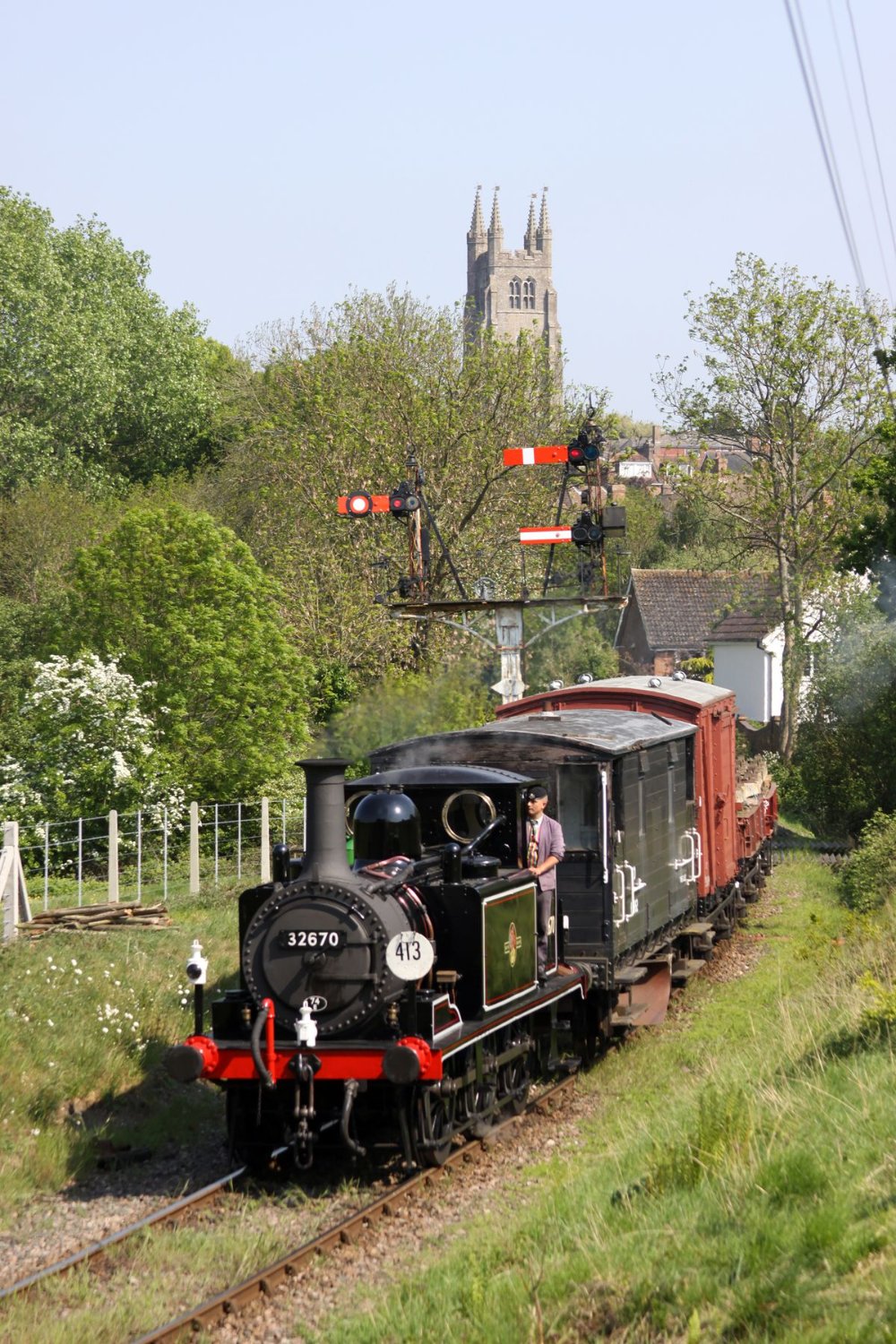 Solve ex LBSCR A1 Class 0-6-0T 32670 at the Kent and East Sussex ...