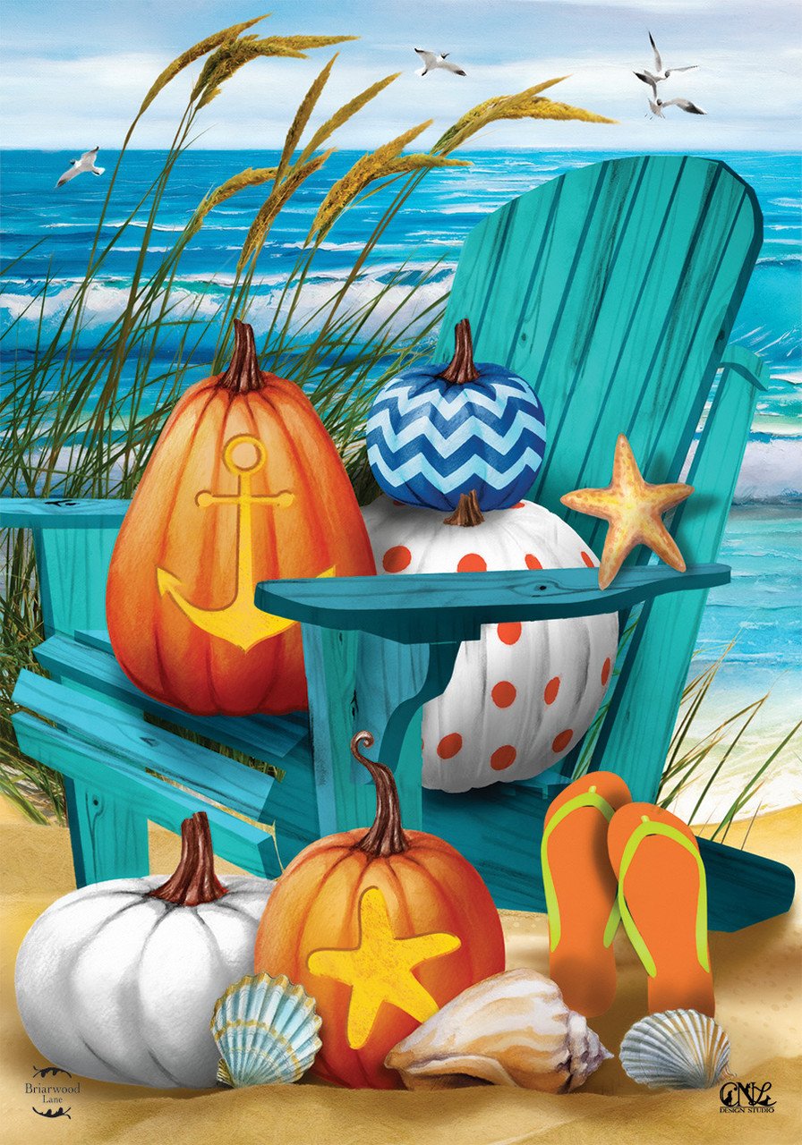 Solve Fall at the Beach (Medium) jigsaw puzzle online with 96 pieces