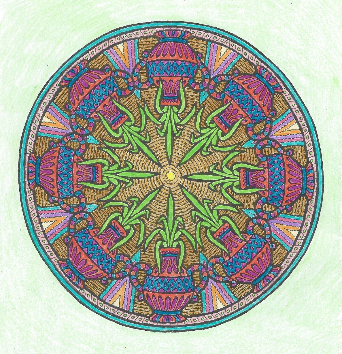 Solve Mandala jigsaw puzzle online with 81 pieces