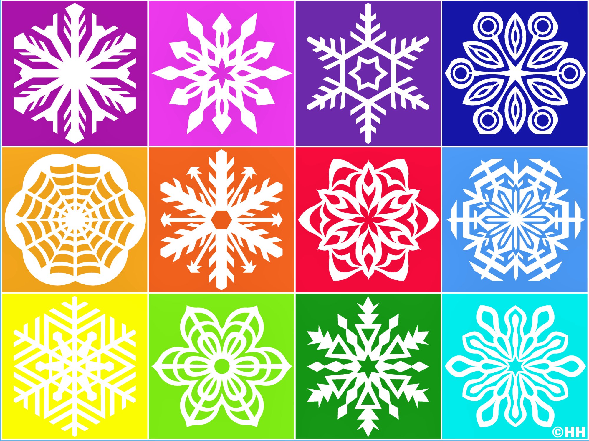 Solve snowflakes jigsaw puzzle online with 192 pieces